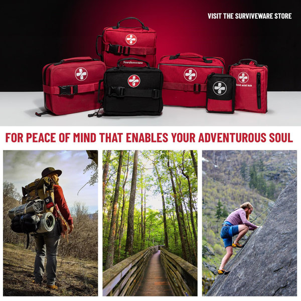 Latitude Run® 238 Pcs Comprehensive Premium Survival First Aid Kit - Medical Emergency Kit For ...